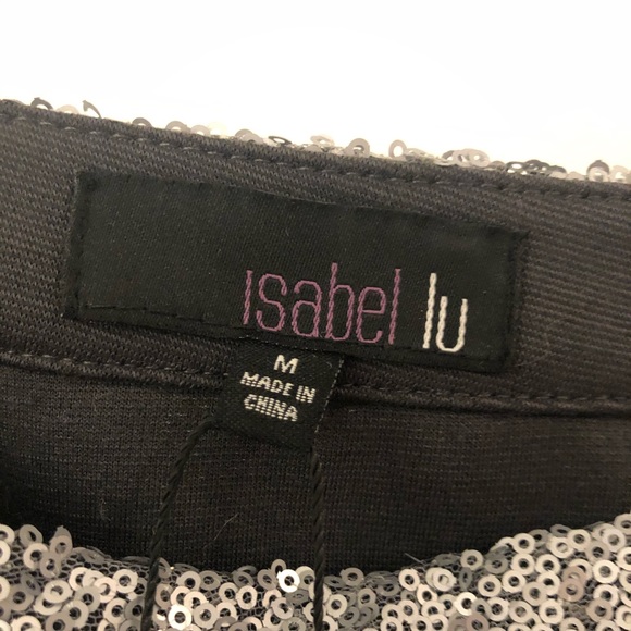 isabel lu | Skirts | Isabel Lu Silver Sequin Cocktail Skirt In Medium | Poshmark